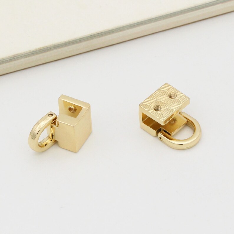 4pcs Gold Bridge Buckle Chain Connector Screw D Ring Screw | Etsy