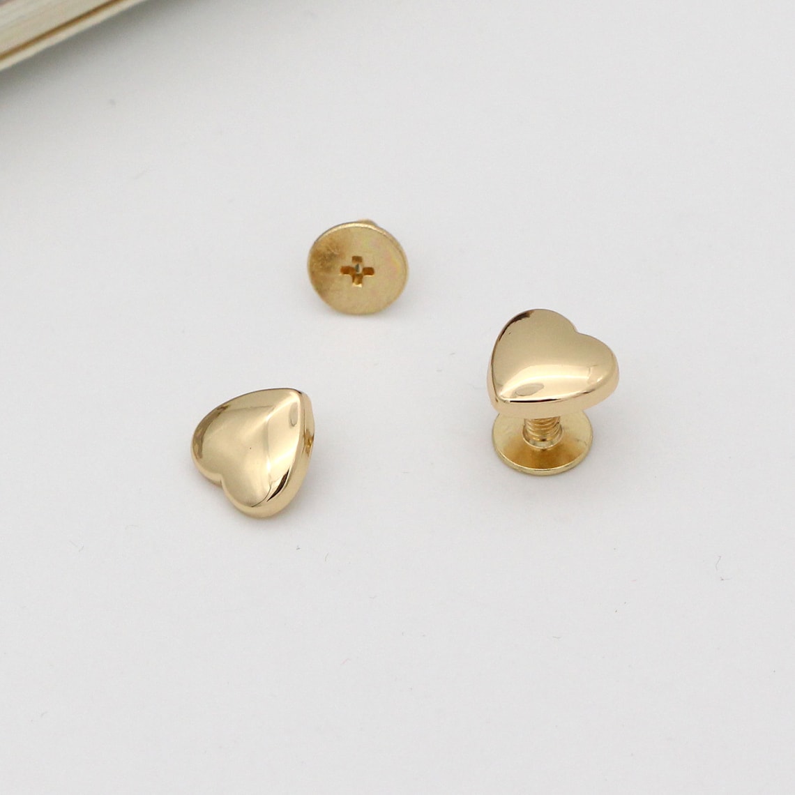 10set 10mm Screw Rivets Heart-shaped Screw Studs Screw Back | Etsy