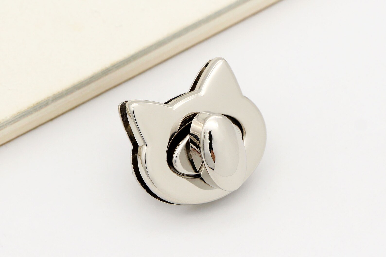 Silver Purse Lock Twist Lock Cat Shape Bag Lock Metal Lock - Etsy