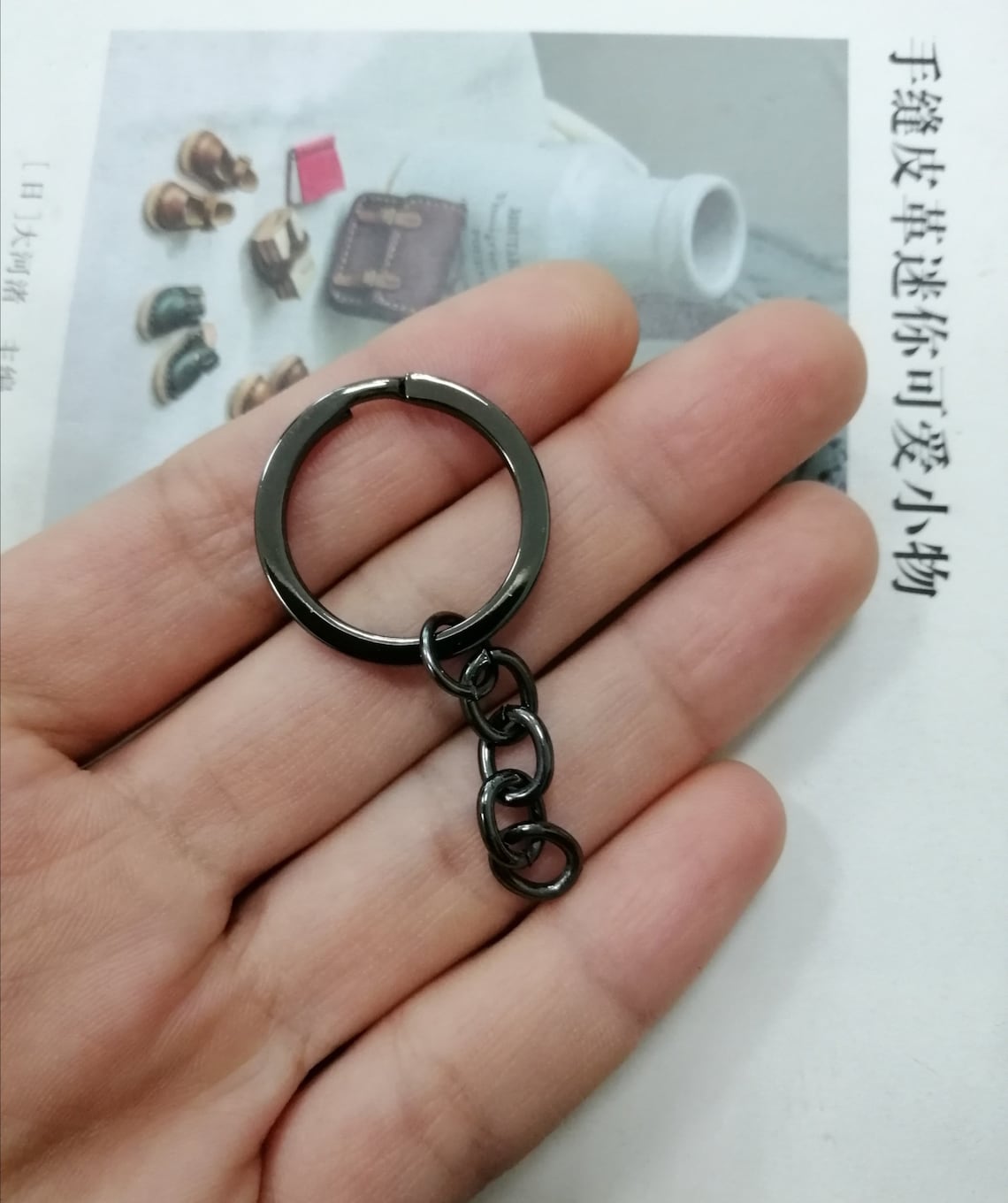 10pcs Keychain Split Key Ring With Chain Key Chain Rings Key - Etsy