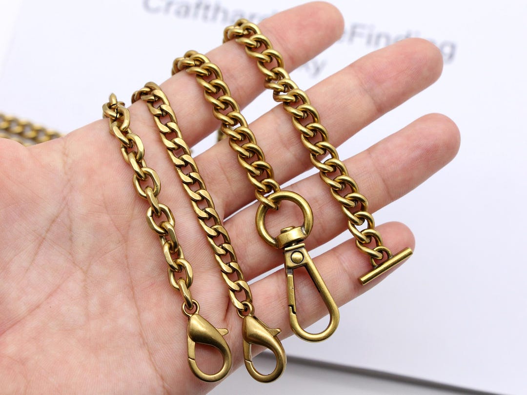 Antique Gold Chain Strap Bag Chain Replacement Strap Purse Chain Bag ...