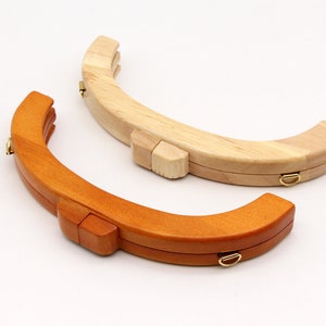 Wooden Purse Frame 15.55cm Wood Bag Frame Wood Clutch Frame Bag Handle ...