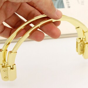 1pair Metal Purse Handle Gold Bag Handle Metal Handle Purse Frame Purse ...