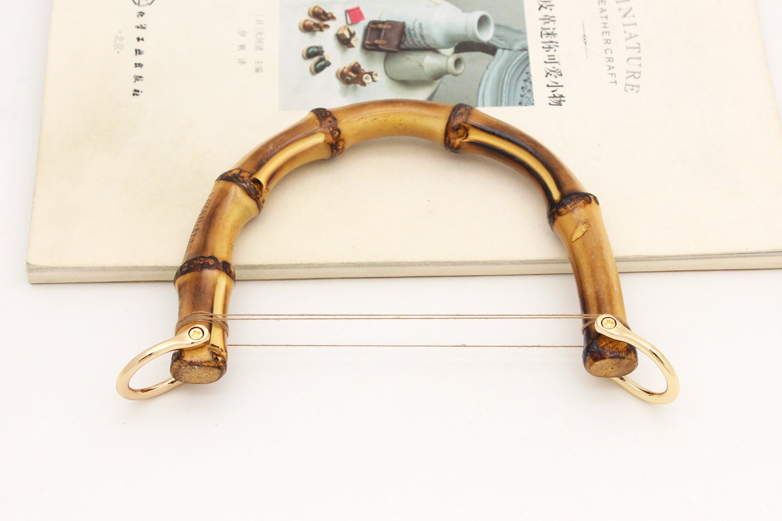 1pair Bamboo Purse Handle Bamboo Handle Purse Handles Bamboo Bag ...
