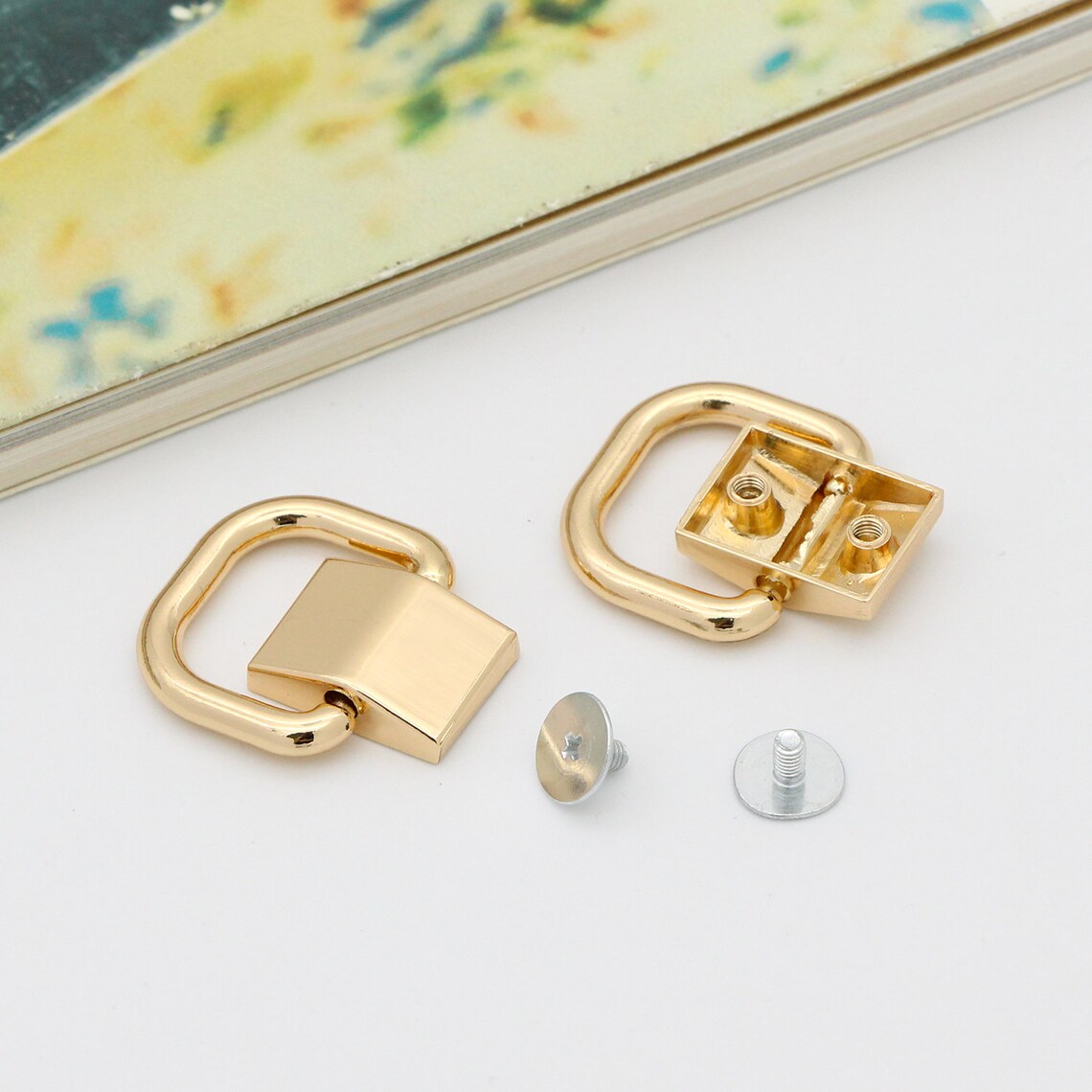 4pcs Gold Chain Connector Bridge Buckle D Ring Connector Ring | Etsy