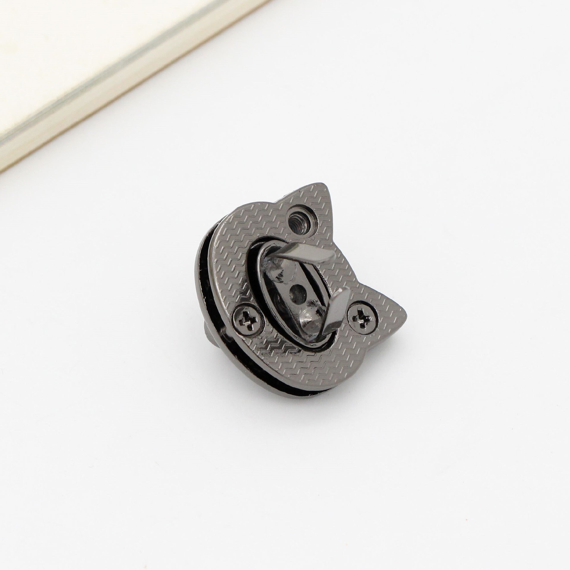 Gunmetal Purse Lock Twist Lock Cat Shape Bag Lock Metal Lock - Etsy