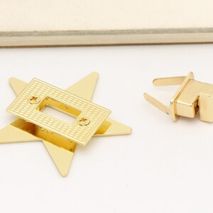 Purse Lock Star Shape Purse Twist Lock Bag Lock Metal Lock - Etsy