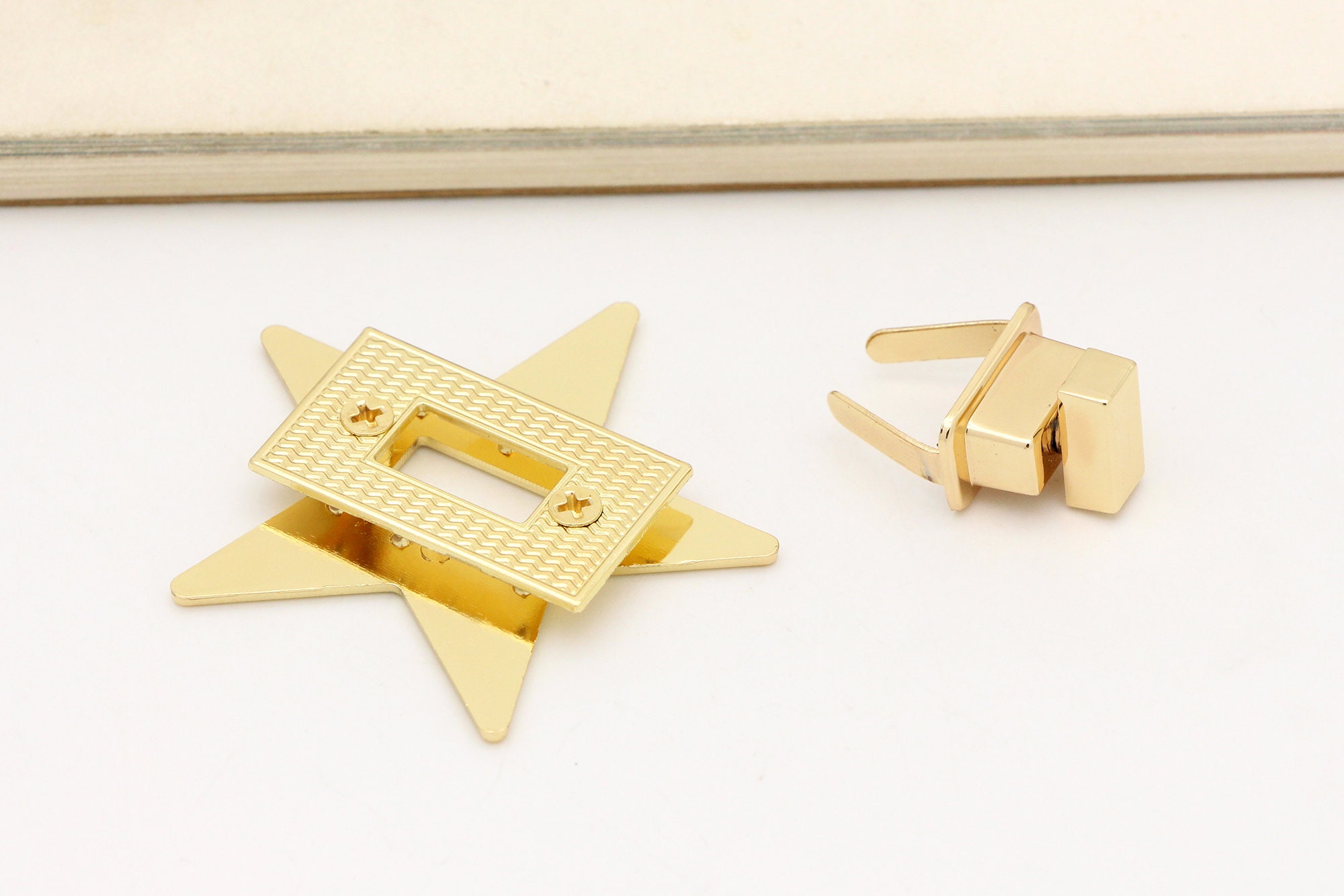 Purse Lock Star Shape Purse Twist Lock Bag Lock Metal Lock | Etsy