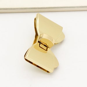 Purse Lock Twist Lock Bow Shape Bag Lock Metal Lock Purse Clasp Turn ...