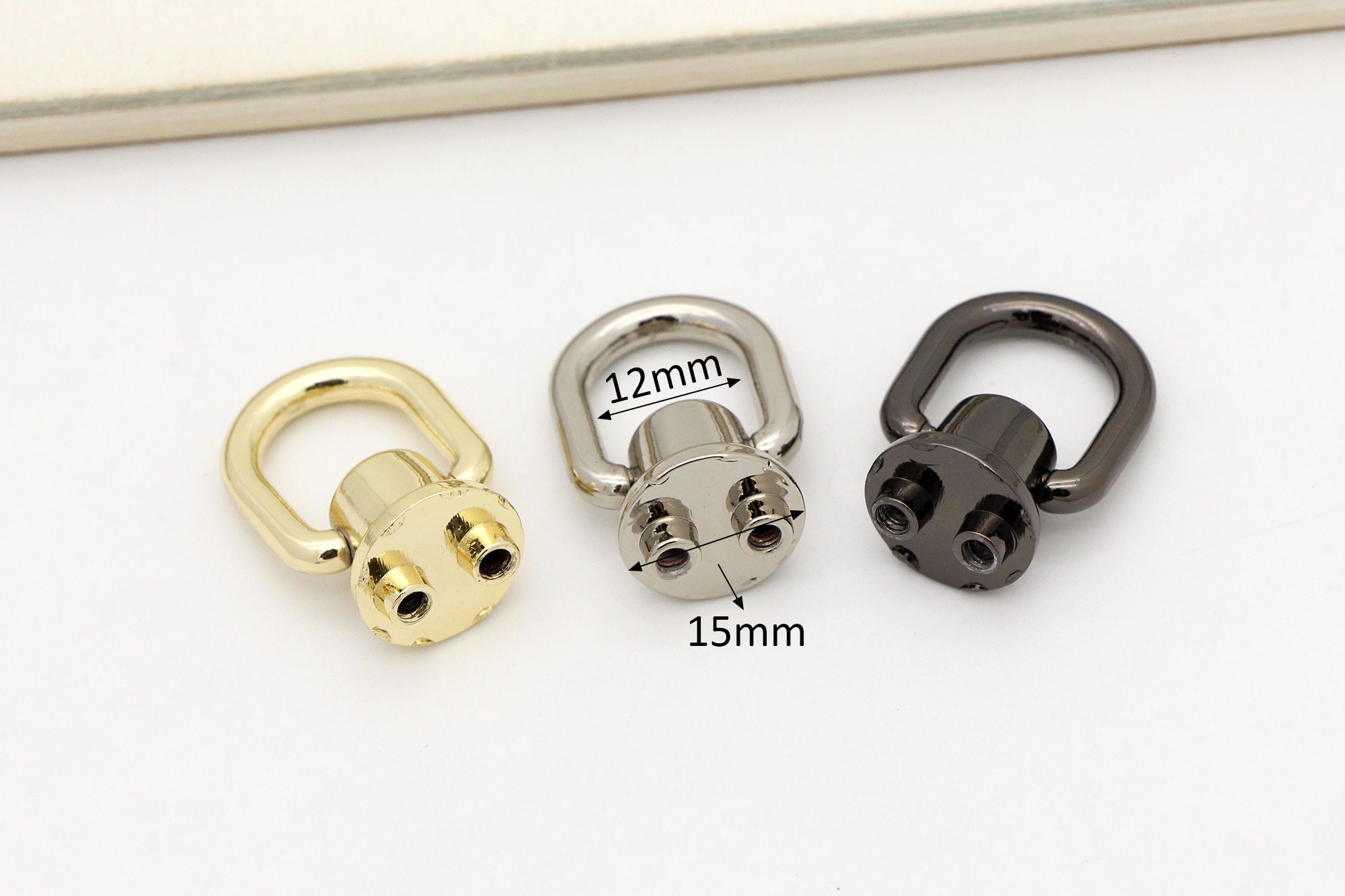 4pcs 1/212mm Screw D Ring Chain Connector Screw Rivet - Etsy