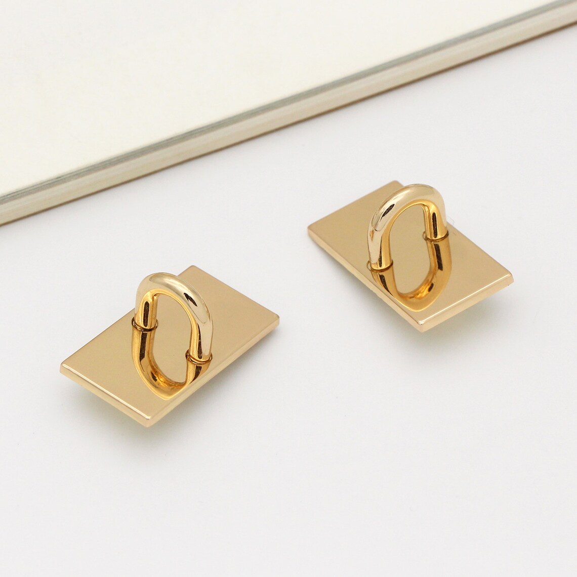 4pcs 21*38mm Bridge Connector Bridge Buckle Strap Connectors Purse Feet ...