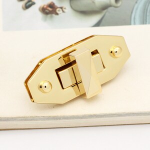 Twist Lock Fashion Bag Lock Gold Purse Lock Metal Lock Turn Lock Bag ...