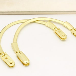1pair Metal Purse Handle Gold Bag Handle Metal Handle Purse Frame Purse ...
