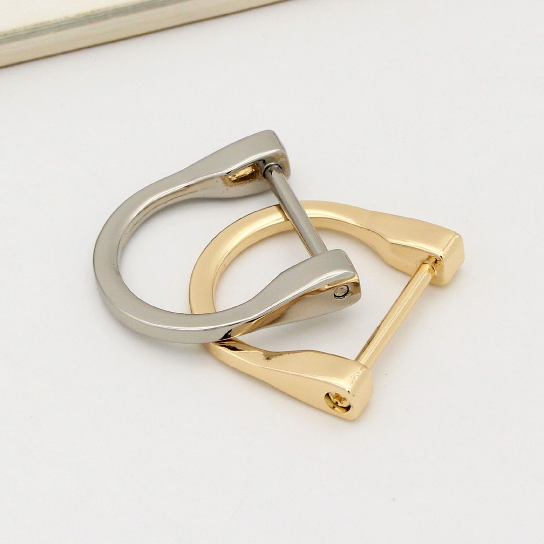 4pcs Screw D Ring 1"(25mm) Strap D Ring Buckle Purse Ring Strap Rings ...