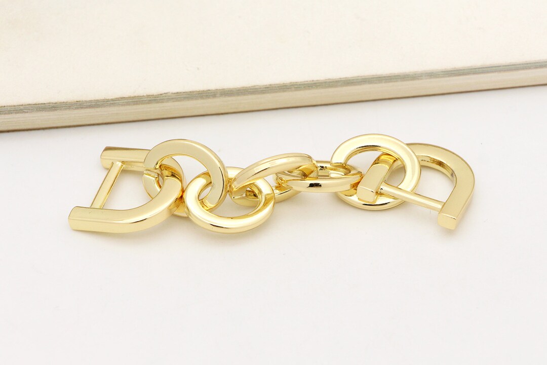 Gold Purse Chain With D Ring 9.5cm Bag Chain Short Chain Bag - Etsy