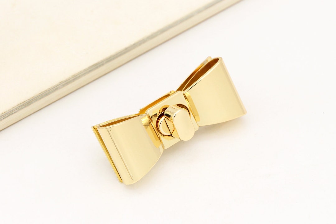 Purse Lock Twist Lock Bow Shape Bag Lock Purse Clasp Turn Lock Bag ...