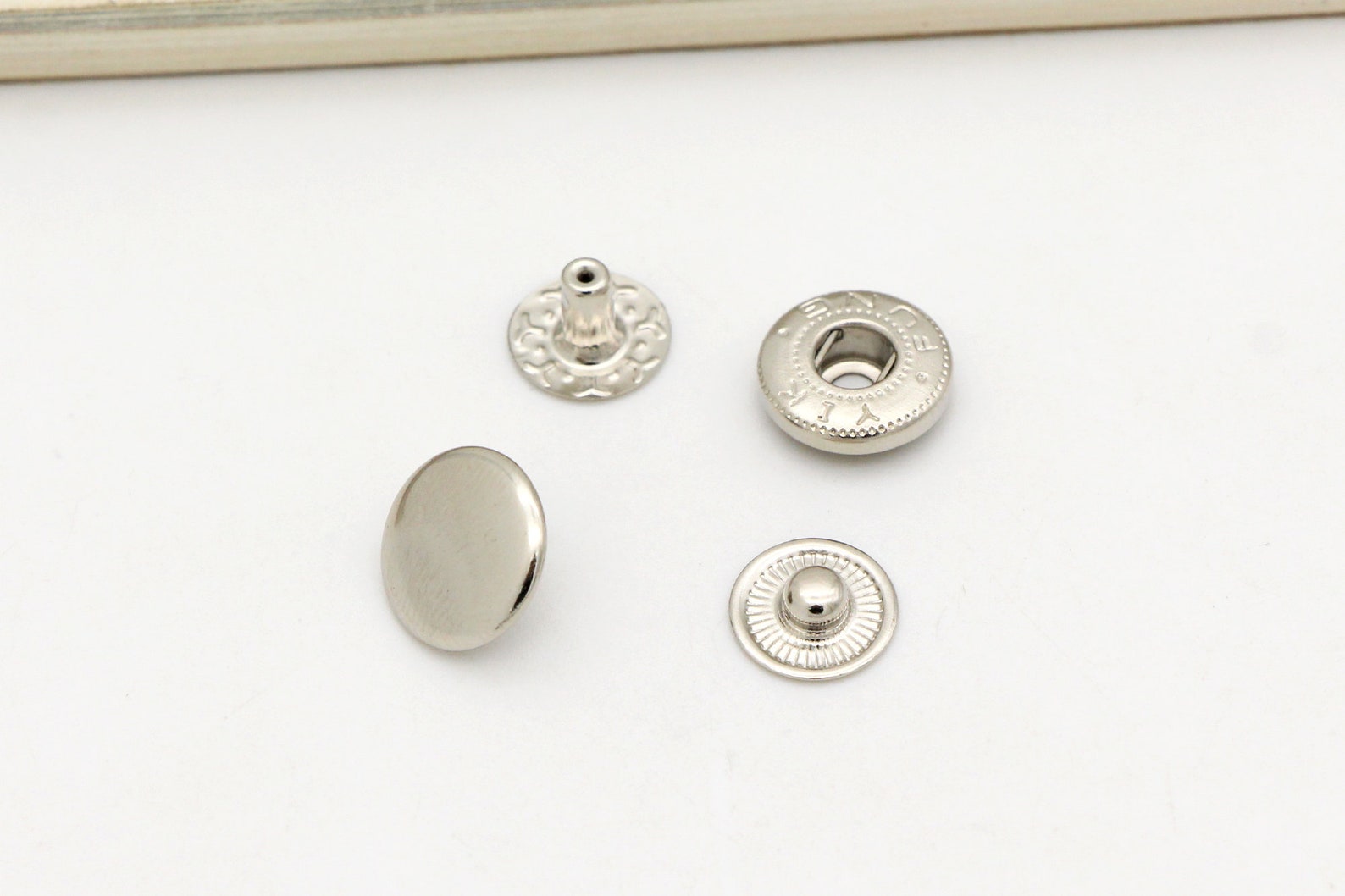 20set 10mm 12.5mm 15mm Gunmetal Snap Fasteners Rivets Studs Snap Button ...