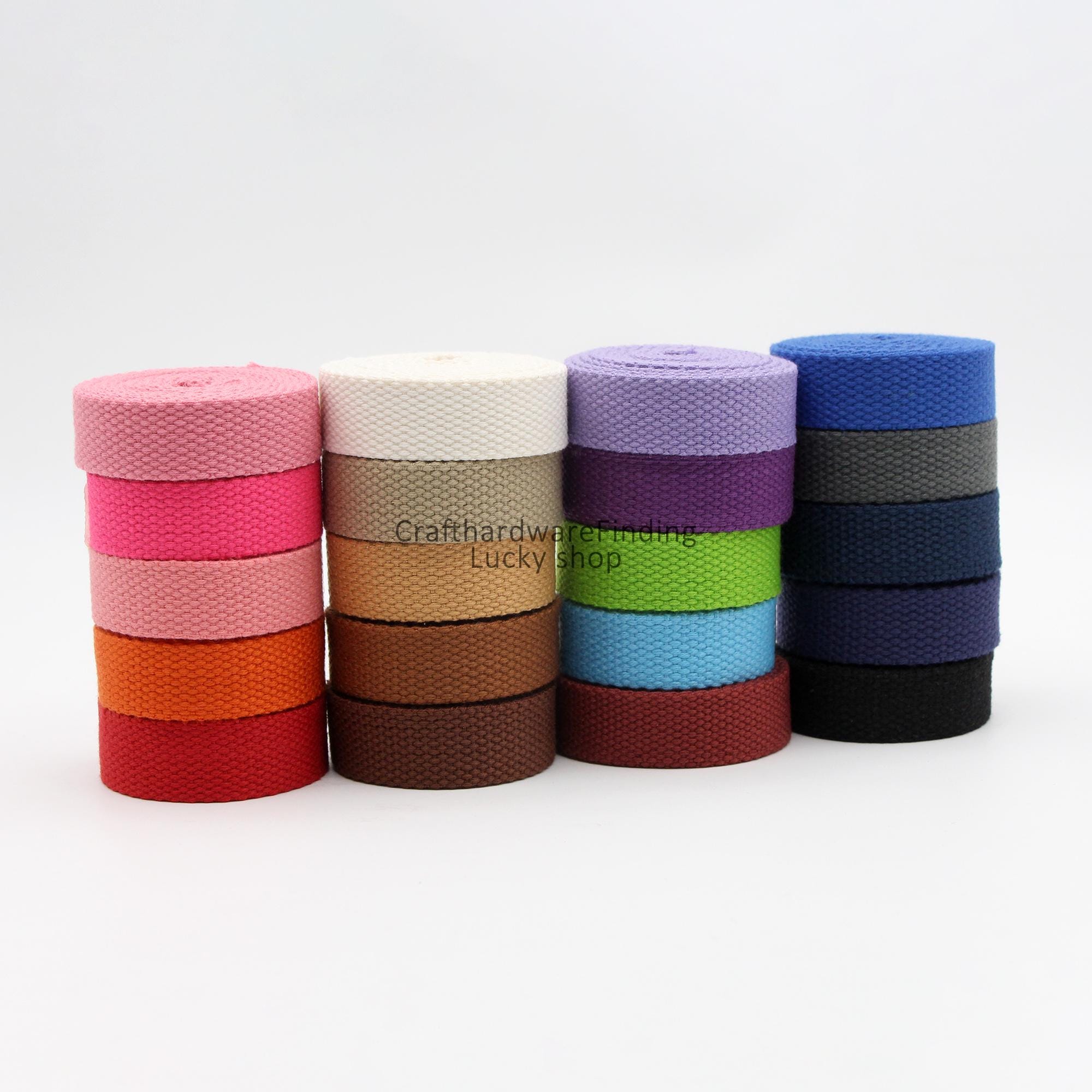 Cotton Webbing 3/4" Wide Webbing Bag Handles, Bag Strap for Tote Bag ...
