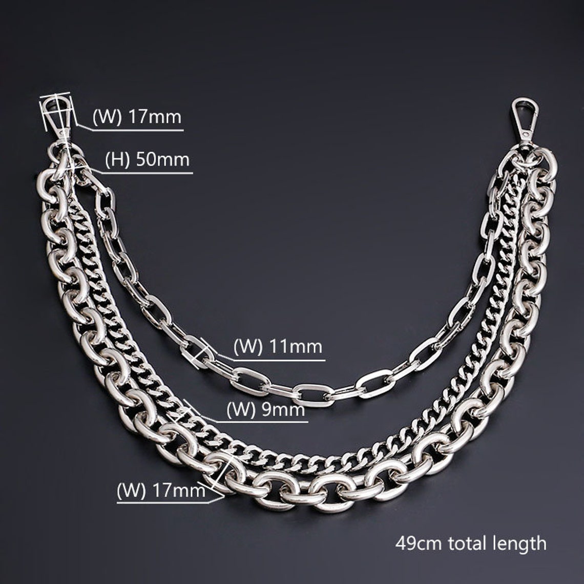 Metal Bag Chain Bag Handle Replacement Chain Purse Chain Bag | Etsy