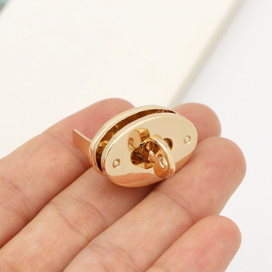 Gold Purse Twist Lock Oval Purse Locks Purse Clasp Turn Lock - Etsy