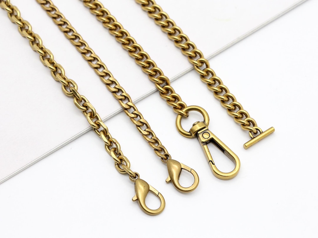 Antique Gold Chain Strap Bag Chain Replacement Strap Purse Chain Bag ...