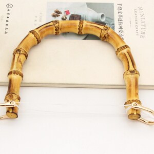 1pair Bamboo Handle Bamboo Purse Handle Bamboo Bag Handles Purse Making ...