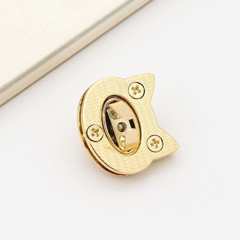 Gold Purse Lock Twist Lock Cat Shape Bag Lock Turn Lock Purse - Etsy