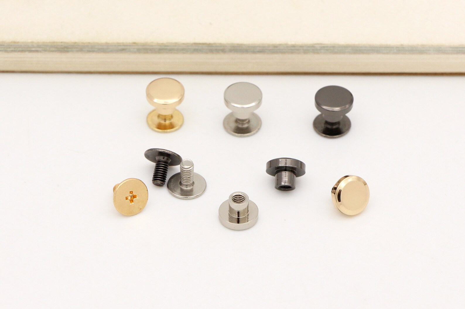 10set 8mm Gold Screw Rivet Chicago Screw Purse Rivet Screw | Etsy