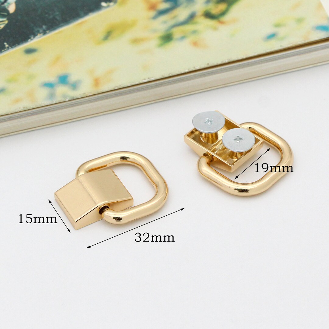 4pcs Gold Chain Connector Bridge Buckle D Ring Connector Ring Purse ...