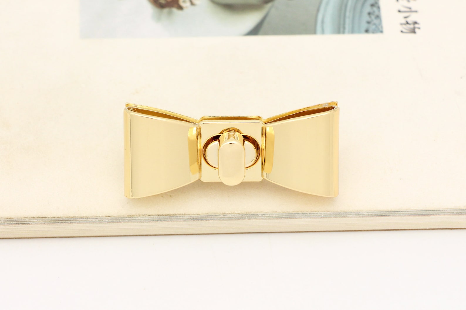 Purse Lock Twist Lock Bow Shape Bag Lock Purse Clasp Turn Lock Bag ...