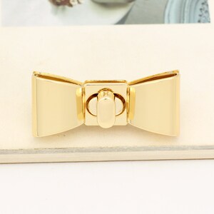 Purse Lock Twist Lock Bow Shape Bag Lock Purse Clasp Turn Lock Bag ...