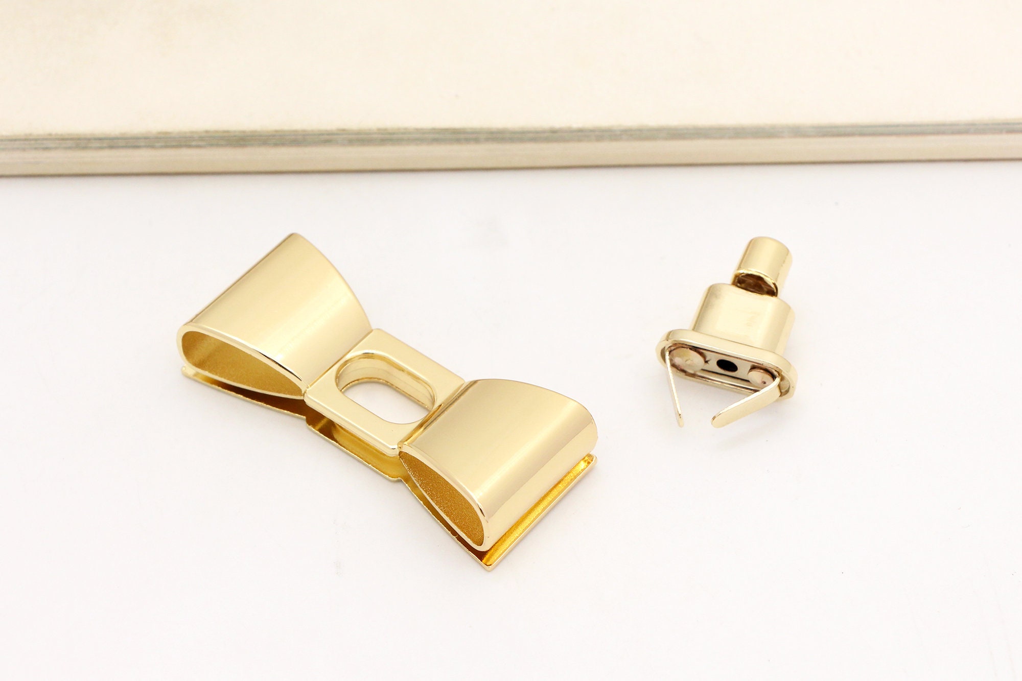Purse Lock Twist Lock Bow Shape Bag Lock Purse Clasp Turn Lock Bag ...