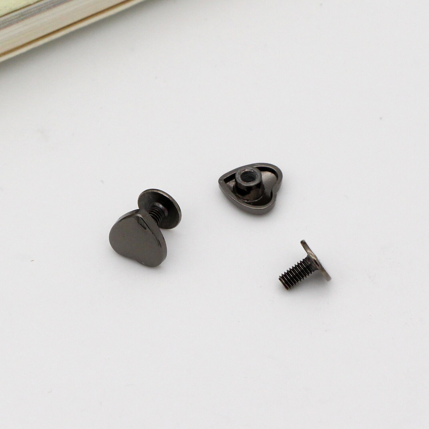 10set 10mm Screw Rivets Heart-shaped Screw Studs Screw Back - Etsy
