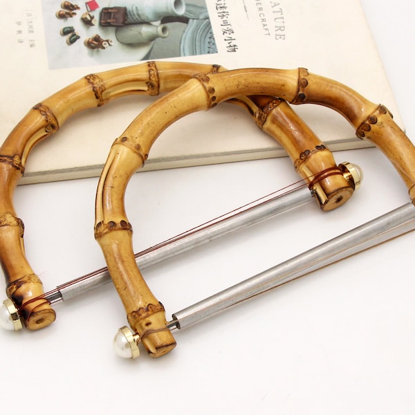 Bamboo Handle Bag - Etsy
