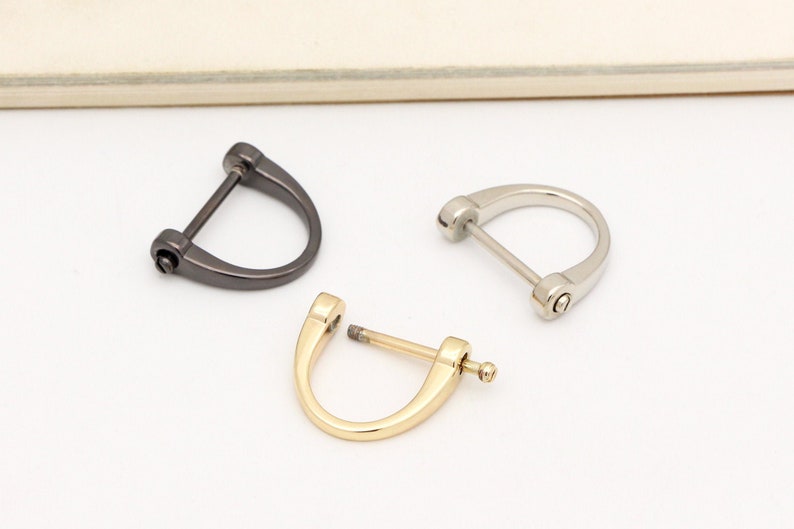 4pcs Screw D Ring 3/419mm Gold Gunmetal D Ring Buckle - Etsy