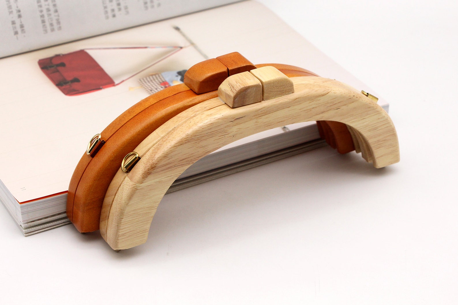 Wooden Purse Frame 15.55cm Wood Bag Frame Wood Clutch Frame - Etsy