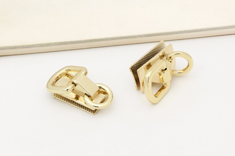 4pcs Gold Chain Connector Bridge buckle D Ring Connector Ring | Etsy