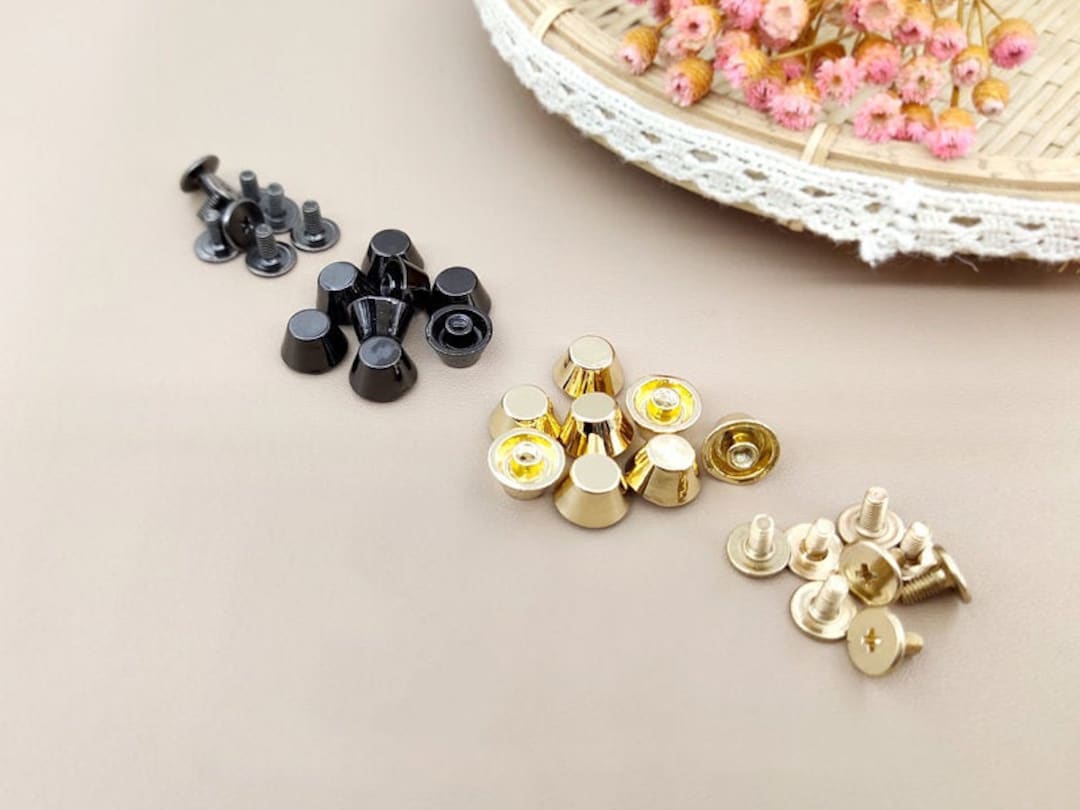 10set 10mm Screw Rivet Purse Feet Screw Studs Screw Back Rivet Purse ...