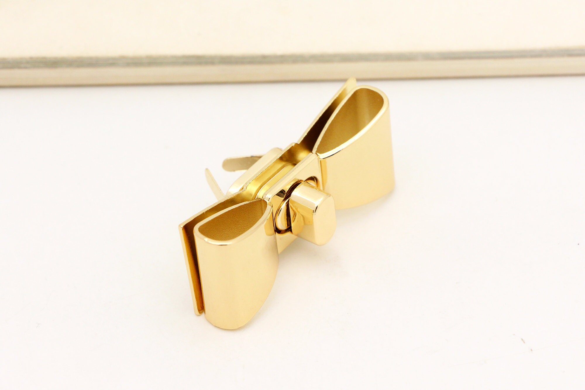 Purse Lock Twist Lock Bow Shape Bag Lock Purse Clasp Turn Lock Bag ...