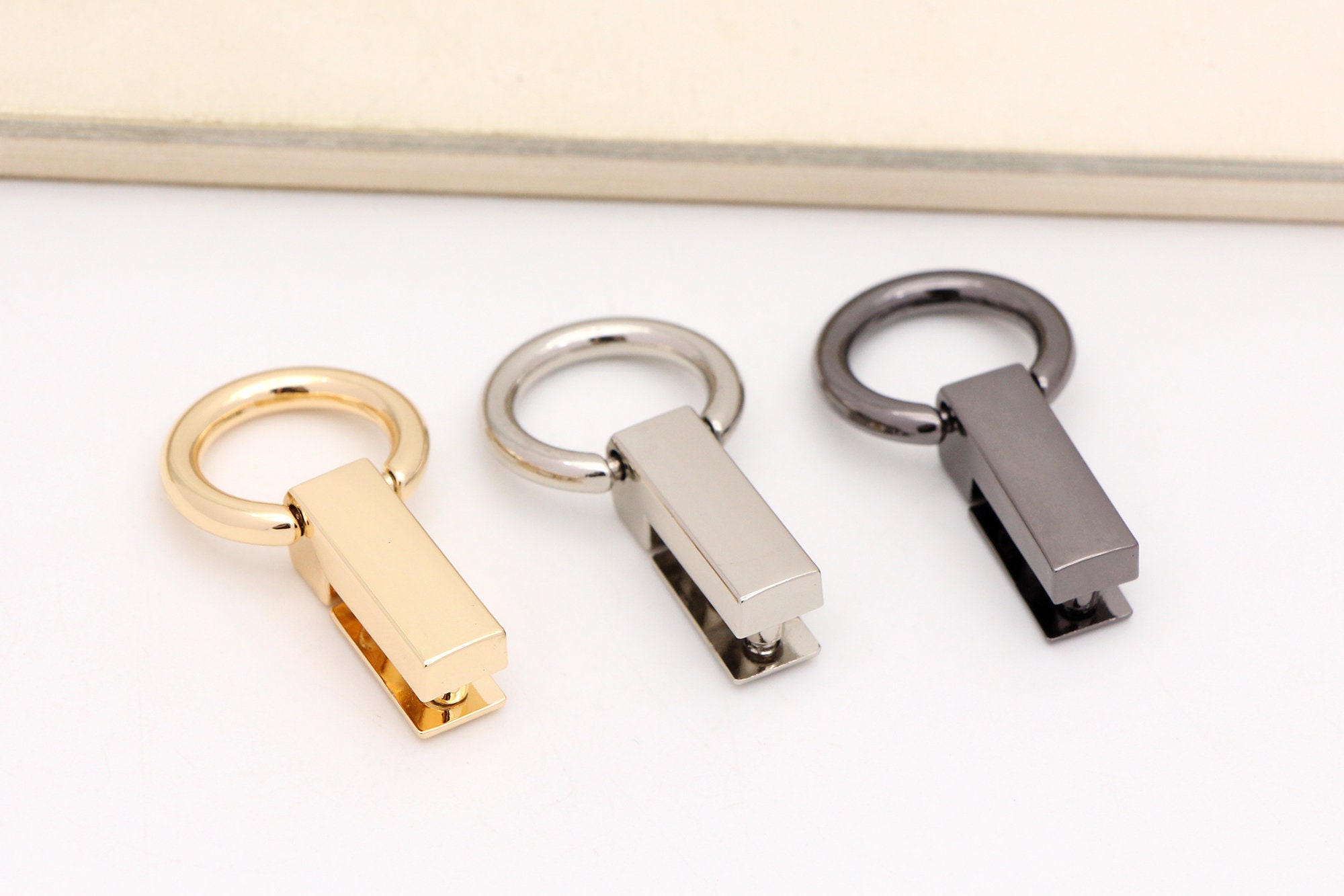4pcs Bridge Buckle Bag Chain Connector Screw D Ring Bag Strap Hardware ...