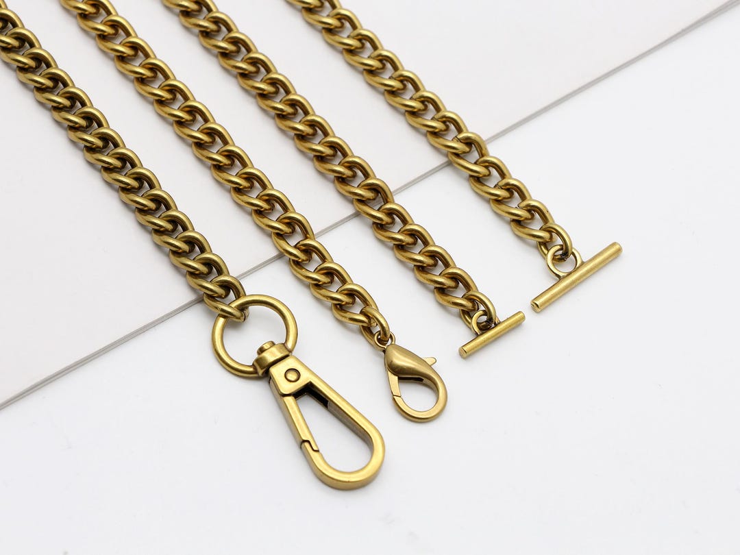 Antique Gold Chain Strap Bag Chain Replacement Strap Purse Chain Bag ...