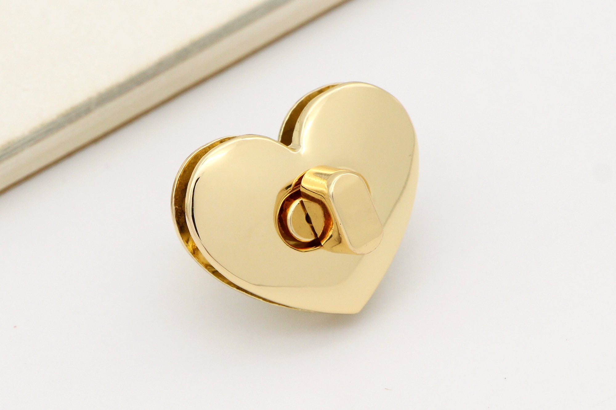 Heart-shaped Purse Lock Gold Twist Lock Bag Lock Purse Clasp | Etsy