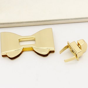 Purse Lock Twist Lock Bow Shape Bag Lock Metal Lock Purse Clasp Turn ...