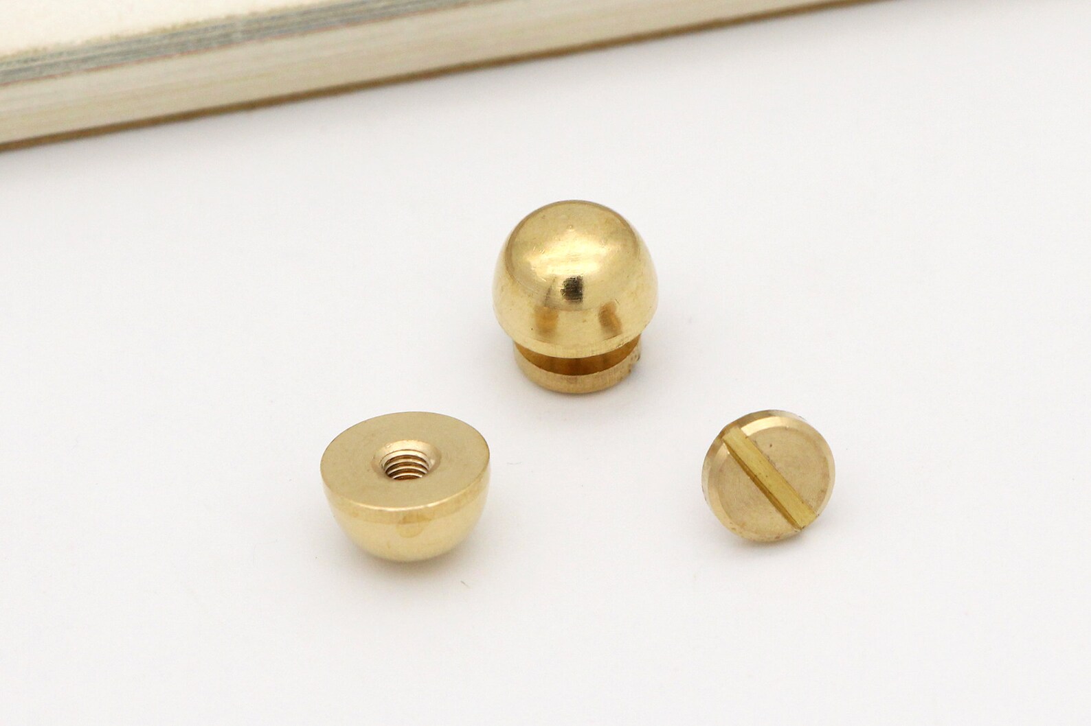 10set 10mm Solid Brass Screw Rivets Dome Rivet Screw Back Stud - Etsy
