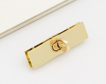 Circle Purse Lock Twist Lock bag lock Gold Purse Locks Turn | Etsy