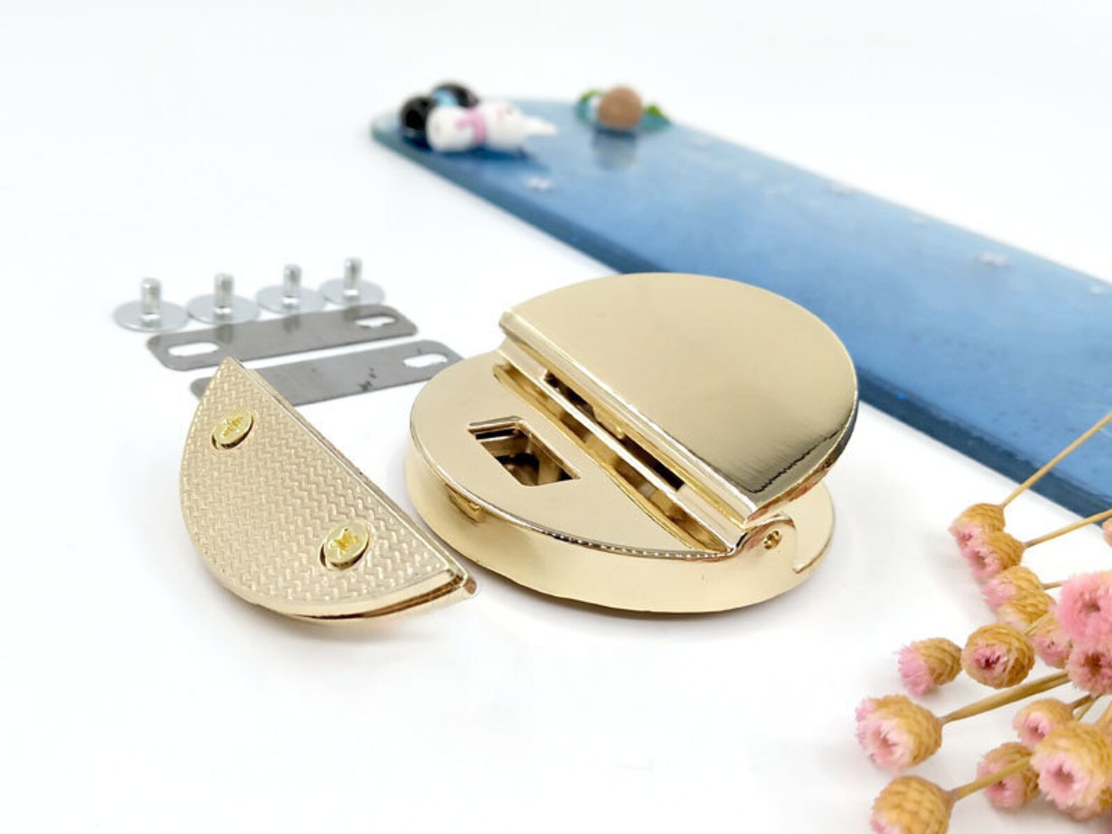 Gold Purse Lock Round Bag Lock Twist Lock Metal Lock Purse - Etsy