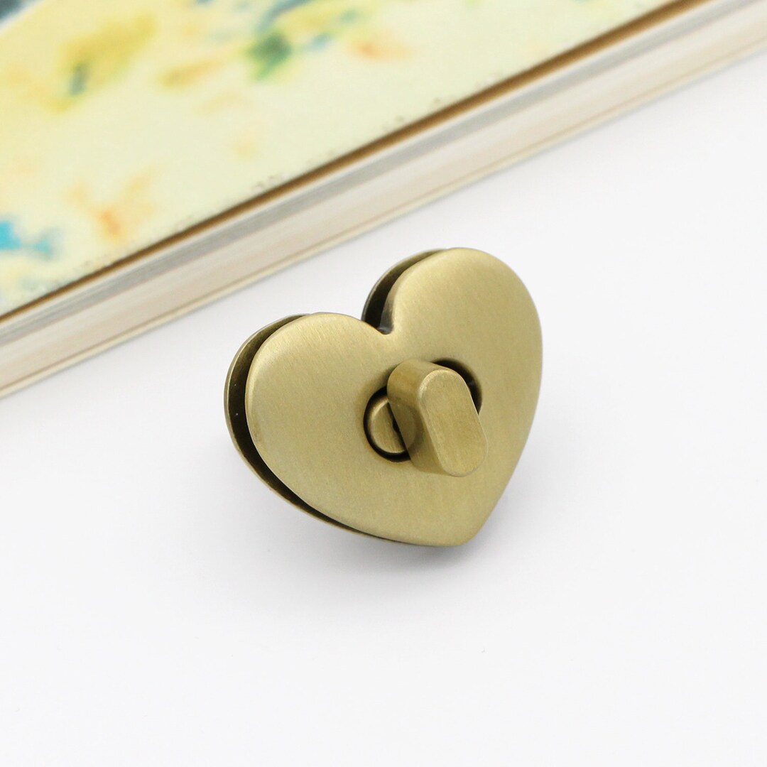 Purse Lock Heart Purse Twist Lock Bag Lock Purse Clasp Turn Lock ...