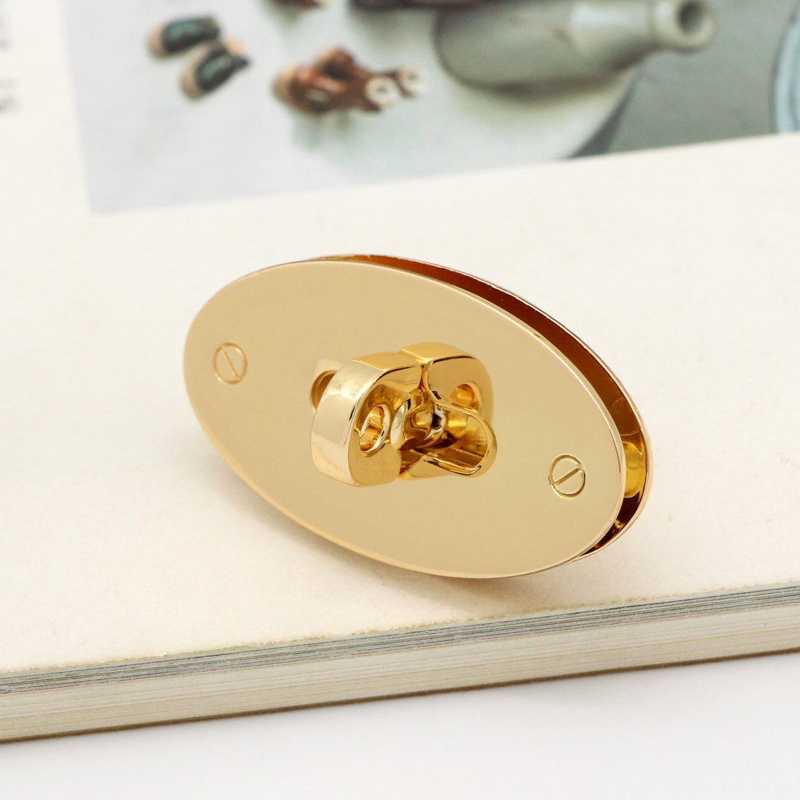 Twist Lock 4726mm Purse Lock Gold Bag Lock Turn Lock Bag | Etsy