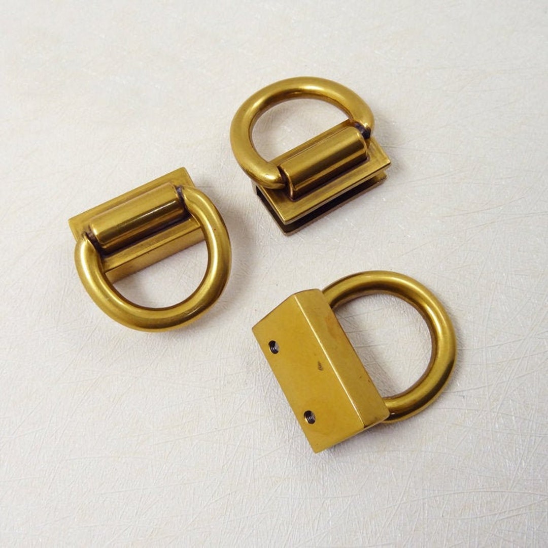 A Pair Purse Chain Connector Screw D Ring Bridge Buckle Purse Ring ...