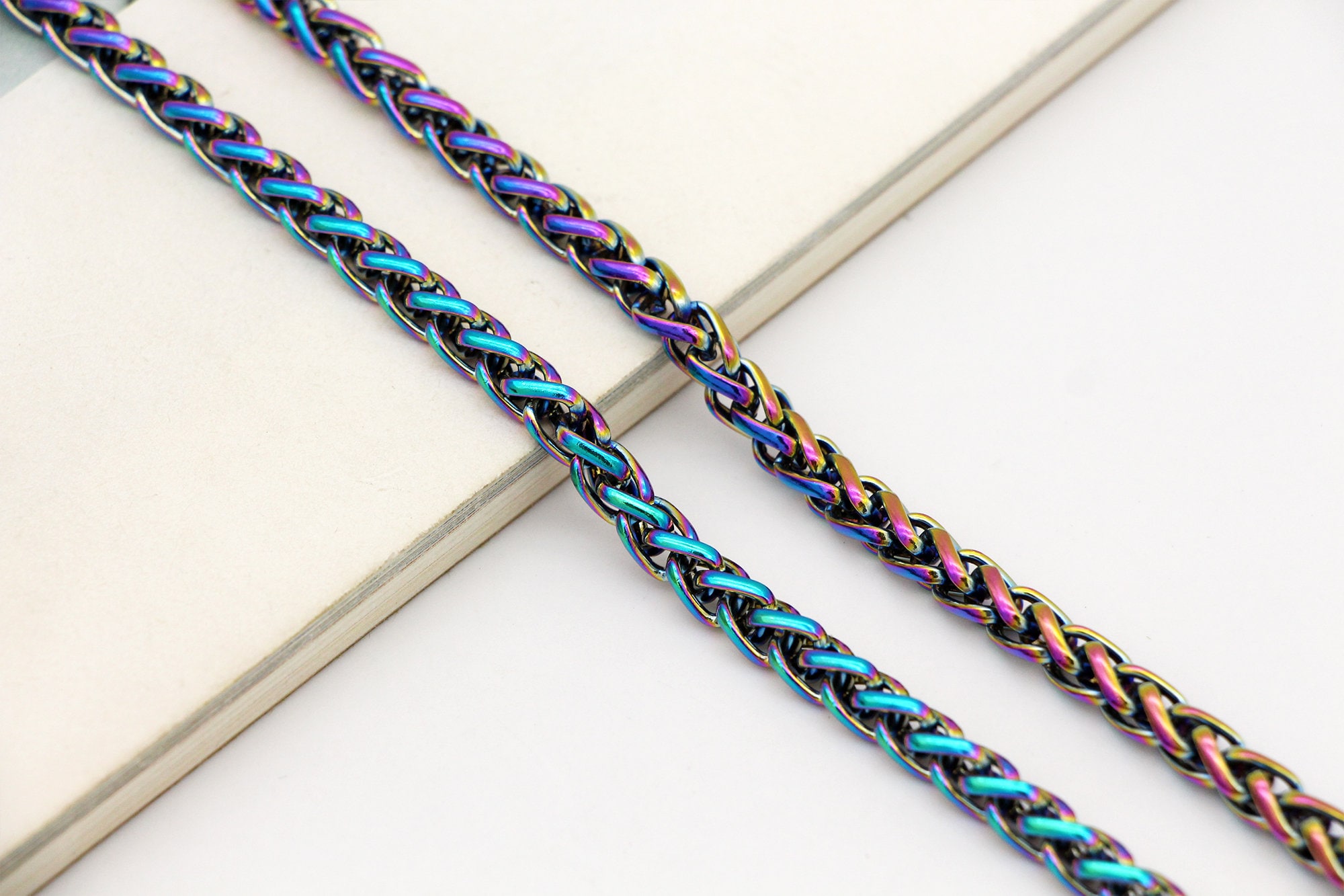 120cm Rainbow Purse Chain With Lobster Clasps 6mm Twisted - Etsy